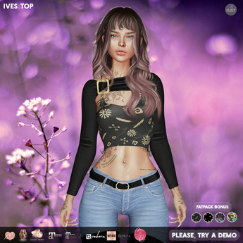 Second Life Marketplace - [FLIRT] Ives top-white_